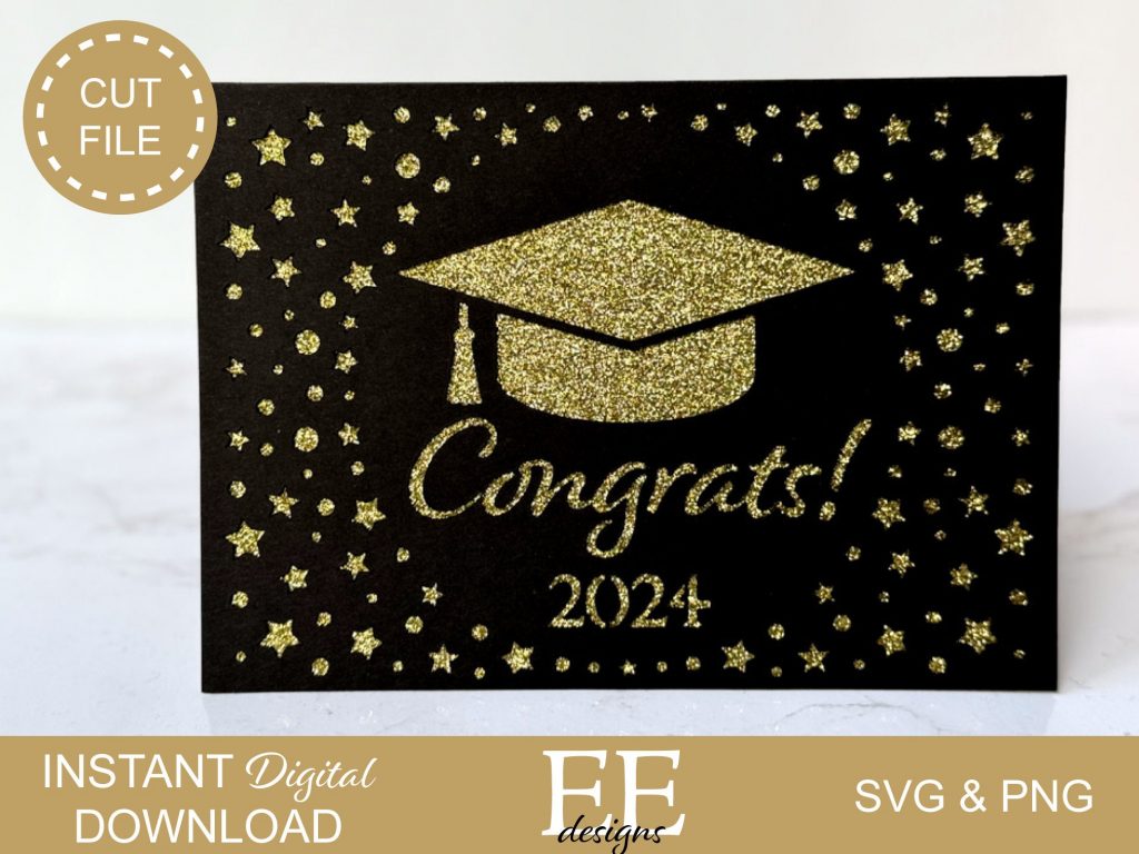 SVG: DIY Graduation Card Digital Design | Cricut Cut File | Paper Cut ...